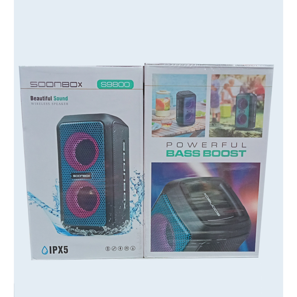 Jual Speaker Soonbox S9800 Portable Wireless Speaker Powerful Bass Boost | Shopee Indonesia