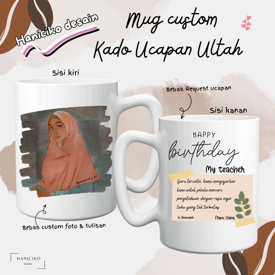 Jual HAPPY BIRTHDAY / CETAK MUG CUSTOM KADO ULANG TAHUN / SOUVENIR ...