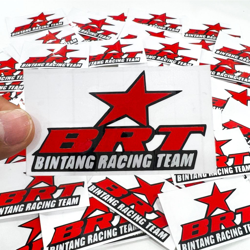 Jual STICKER STIKER BRT RACING ORIGINAL CUTTING TIMBUL BINTANG RACING ...