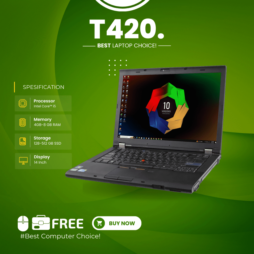 Jual Laptop Lenovo Thinkpad Second T420 Core I5 Gen 2 Ram 8GB SSD 256GB ...