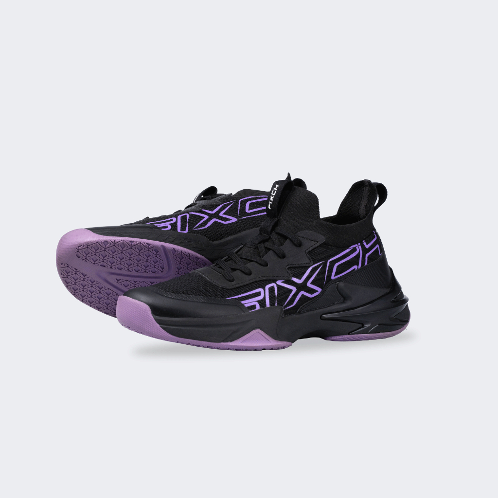 Jual FIXCH - Impish Black - Purple - Black volleyball shoes | Shopee ...