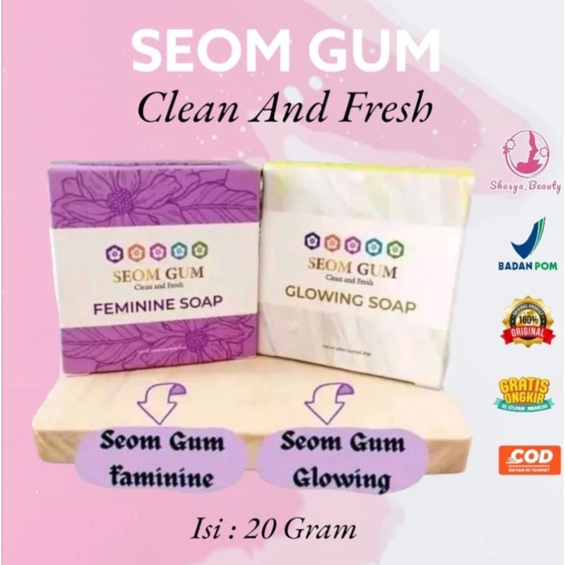 Jual SABUN SEOM GUM glowing soap BPOM original // ada 2 varian ...