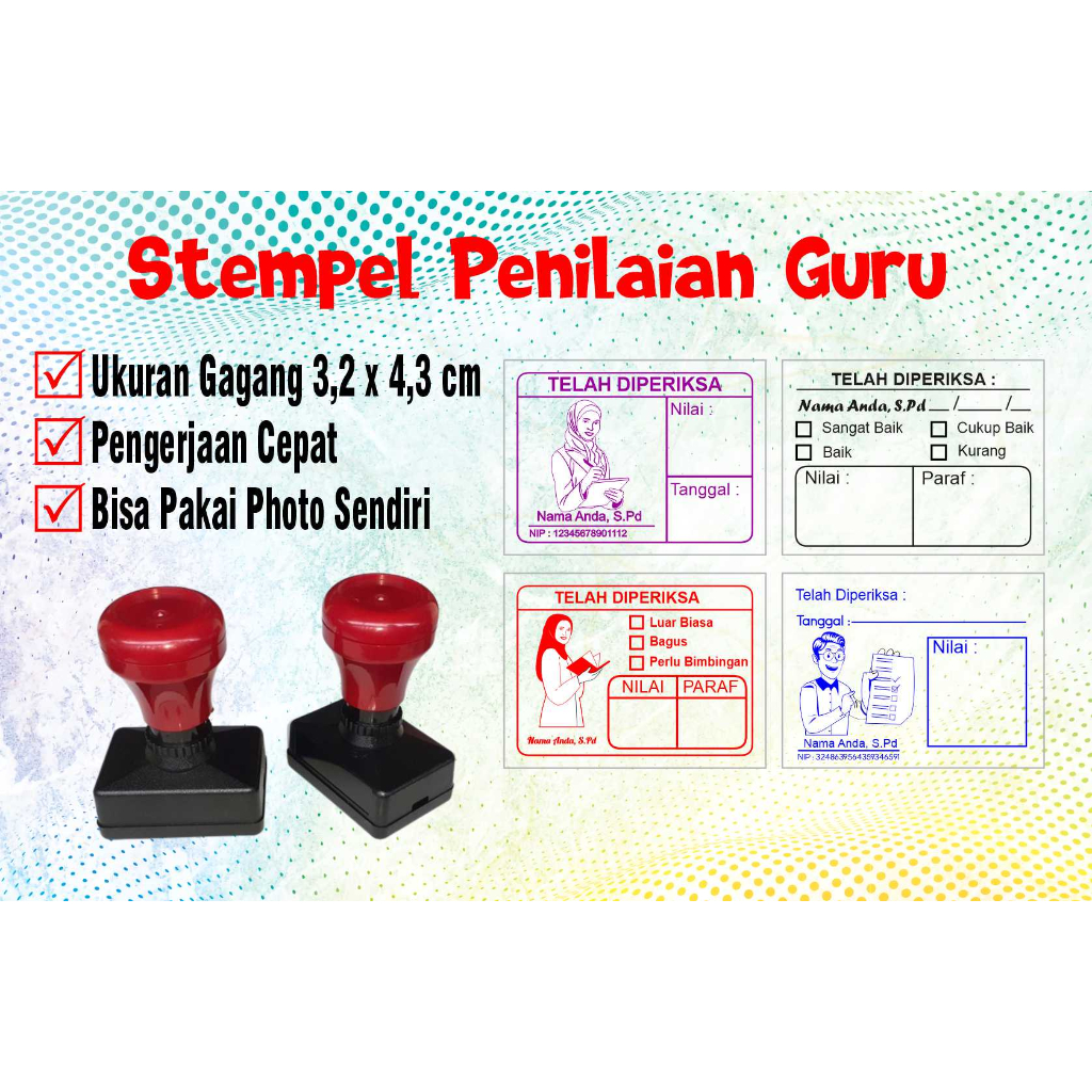 Jual Stempel Penilaian Guru | Shopee Indonesia