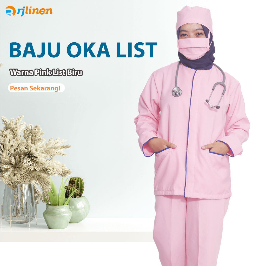 Jual SERAGAM SETELAN OKA LENGAN PANJANG MODEL LIST / BAJU PERAWAT RUMAH ...