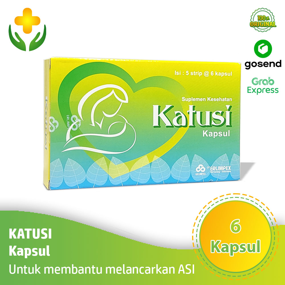 Jual Katusi Kapsul isi 6 Kapsul Supleme Pelancar ASI Esktrak Daun Katuk ...