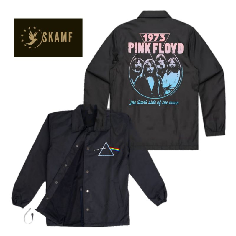 Jual COACH JACKET | PINK FLOYD | WINDBREAKERS HITAM | JACKET BAND METAL ...