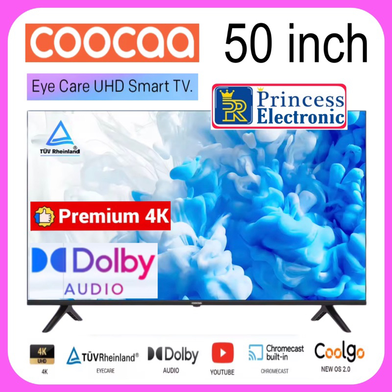 Jual COOCAA 50 inch Smart TV Digital TV 4K UHD Dolby Audio Youtube ...
