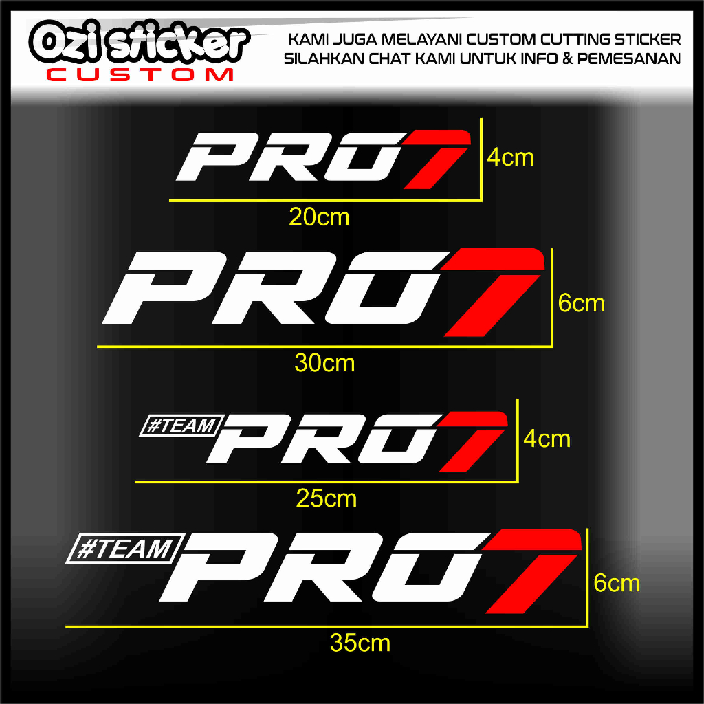 Jual STICKER PRO7 STICKER TEAM PRO7 | Shopee Indonesia