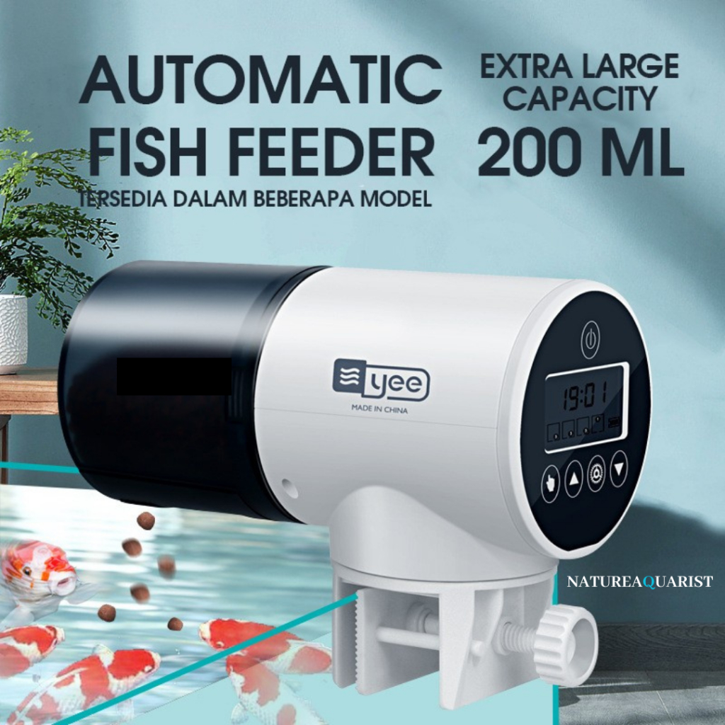 Jual Auto Fish Food Automatic Fish Feeder YEE Pemberi Makan Ikan ...