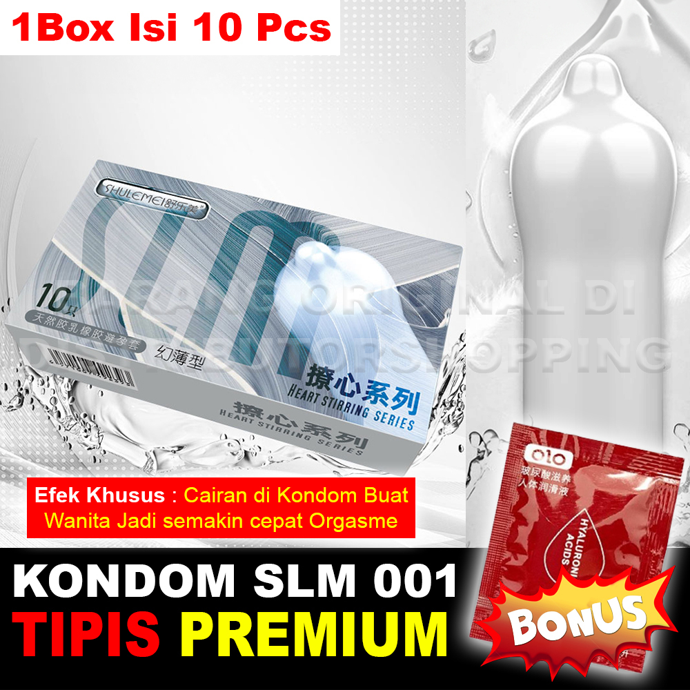 Jual Kondom SLM 001 Super Tipis Ultrathin Premium Tertipis Di Dunia Selembut SUTRA [1BOX Isi 10 ...