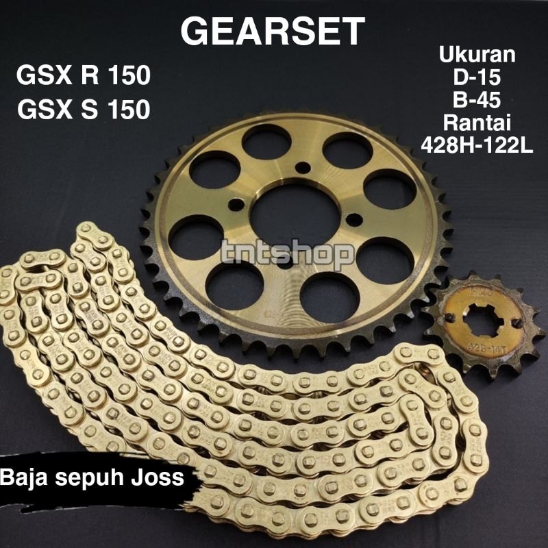 Jual Gear Gir set GSX 150R GSX 150 S Baja sepuh Joss gear gir ger gigi ...