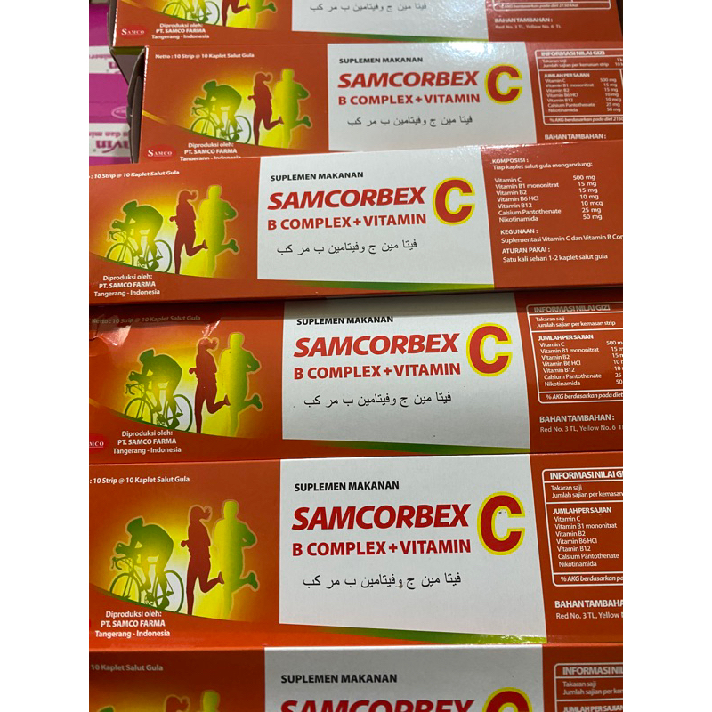 Jual SAMCORBEX BOX 100 TABLET | Shopee Indonesia