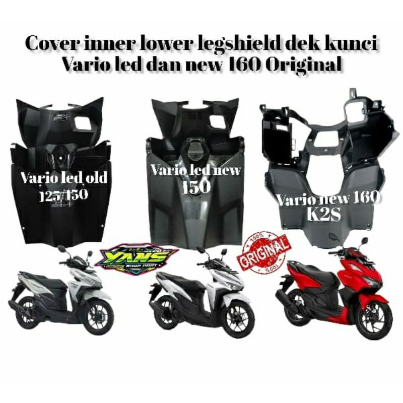 Jual Cover inner lower legshield kontak dek kunci vario led old 125 150 ...