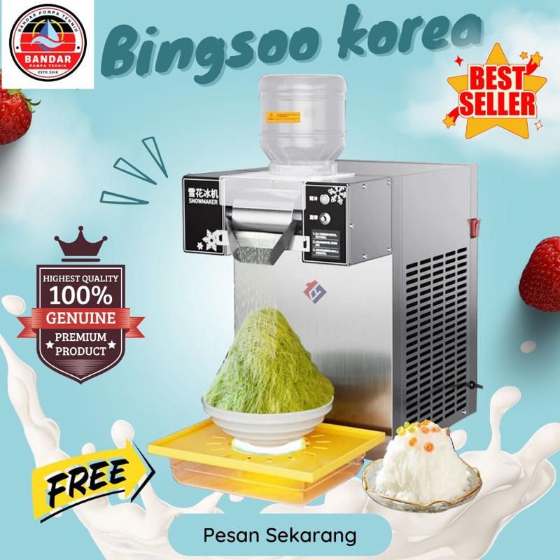 Jual Mesin Snow Maxer Ice Bingsu Korea 360W Mesin Cukur Es Serpihan ...