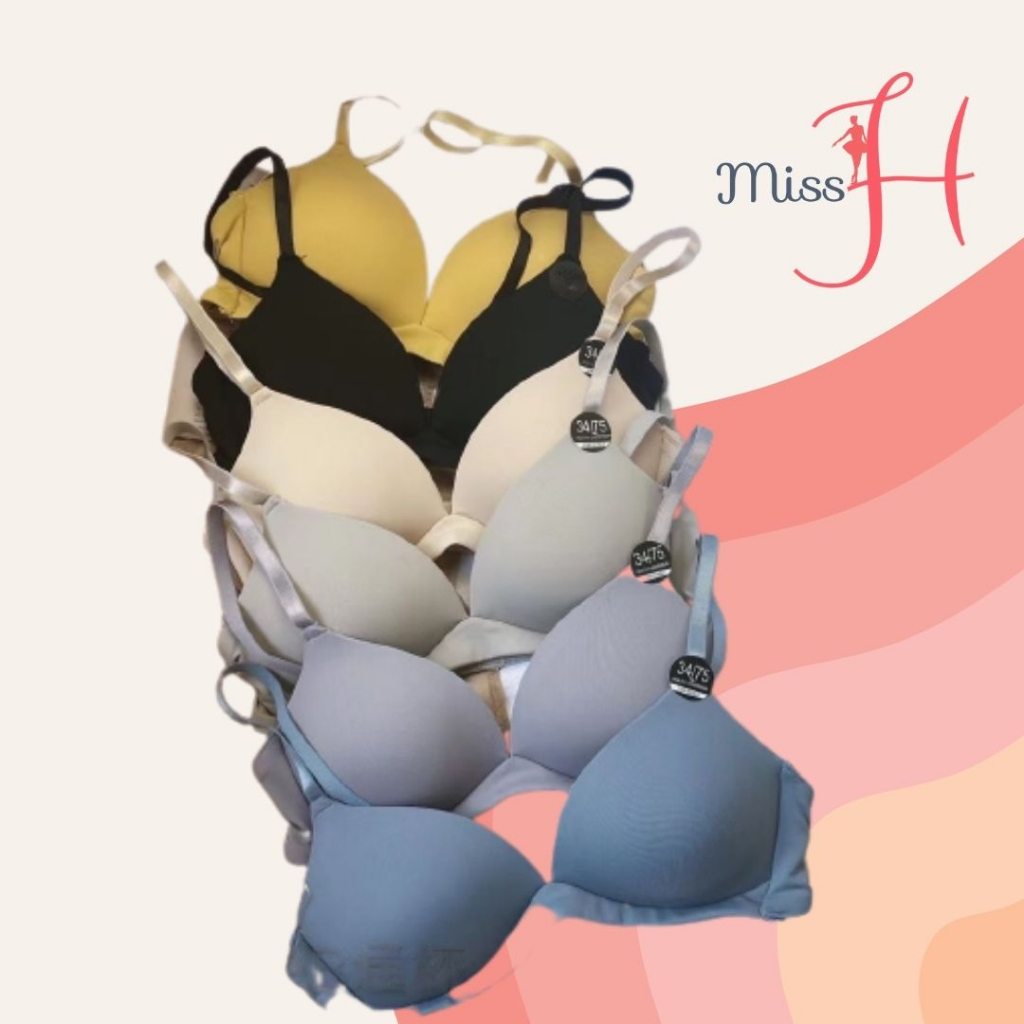 Jual Miss H ~ 235 Bra Basic Push Up BH Wanita Seksi Polos Pakaian Dalam Wanita Import | Shopee ...