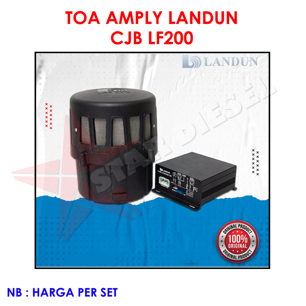 Jual LANDUN HORN SIREN LOW FREQUENCY TOA AMPLY 12V CJB-LF200 | Shopee ...