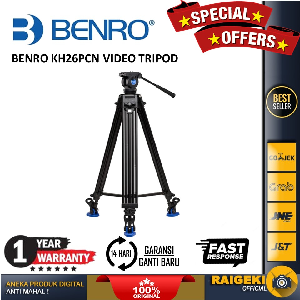 Jual BENRO KH26NL VIDEO TRIPOD KIT | Shopee Indonesia