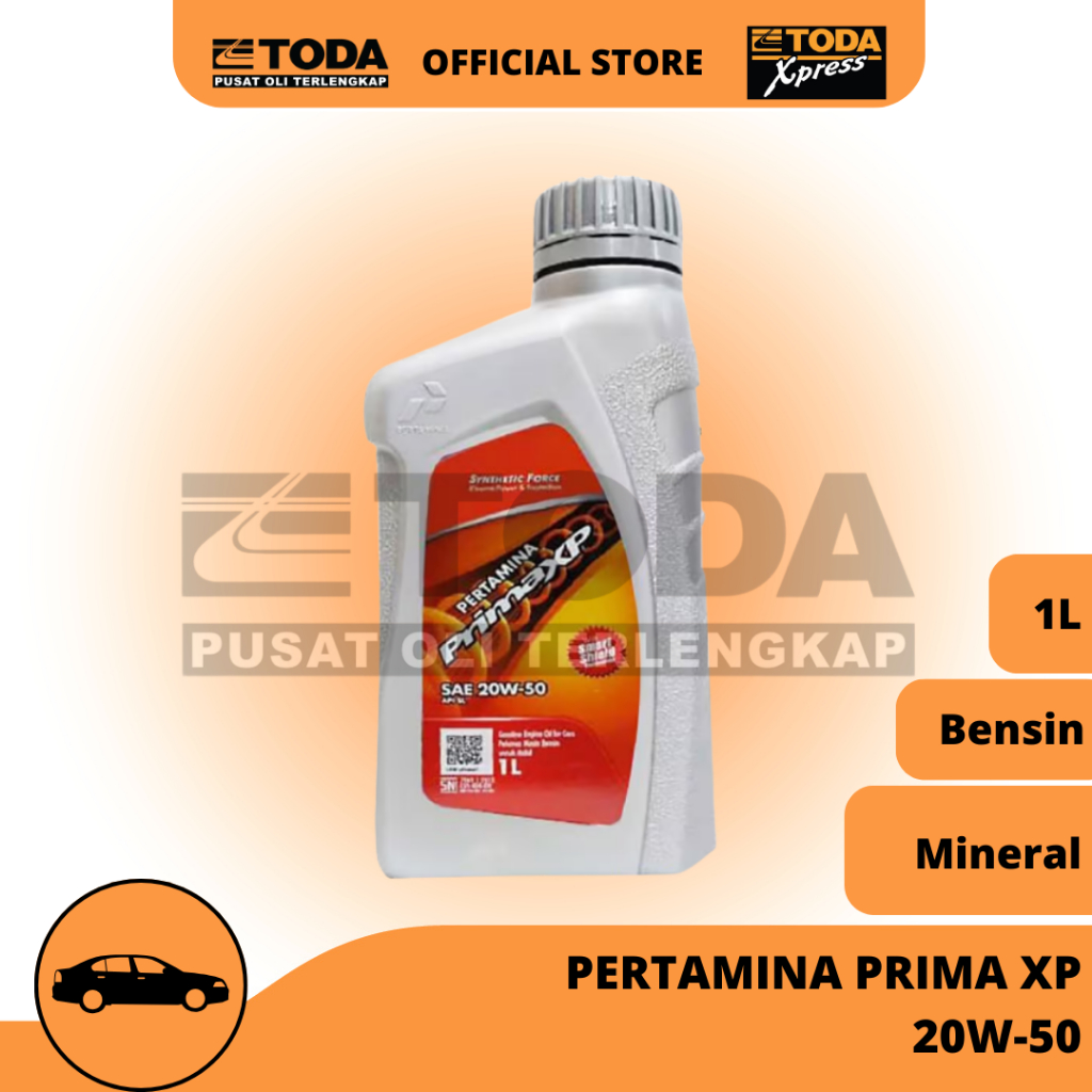 Jual Oli Pertamina Prima XP 20W50 API SL 1L Original Oli Mesin Mobil ...