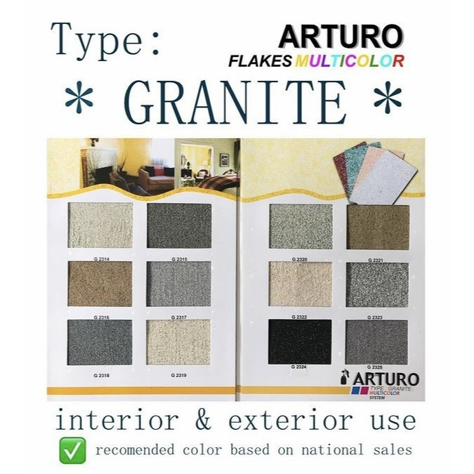 Jual Cat tekstur Arturo type Granit ukuran galon 4 kg | Shopee Indonesia