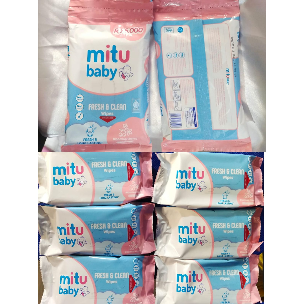 Jual 1 PACK - TISSUE BASAH PASEO POCKET SIZE & MITU BABY FRESH AND ...
