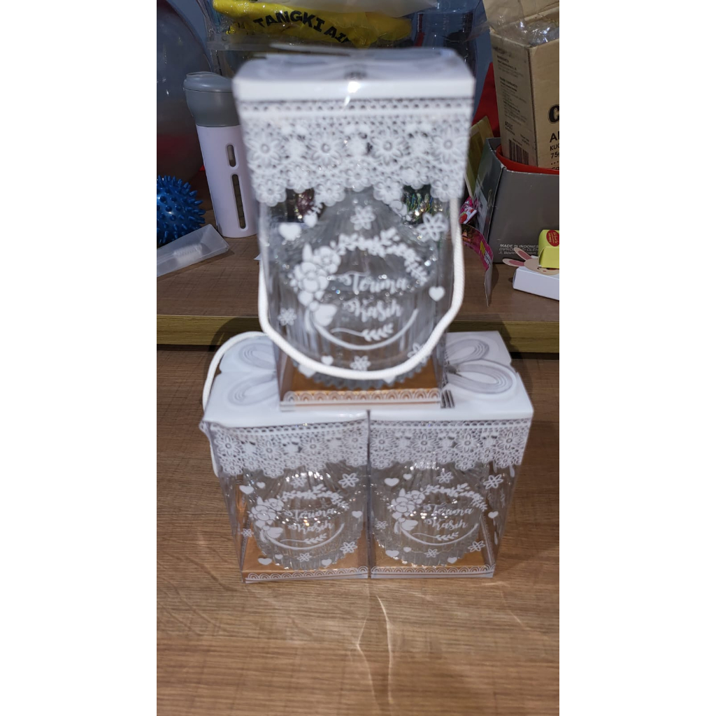 Jual Paket Souvenir Wedding Nikah Kawin Glass Candy ToplesBowl Kaca ...