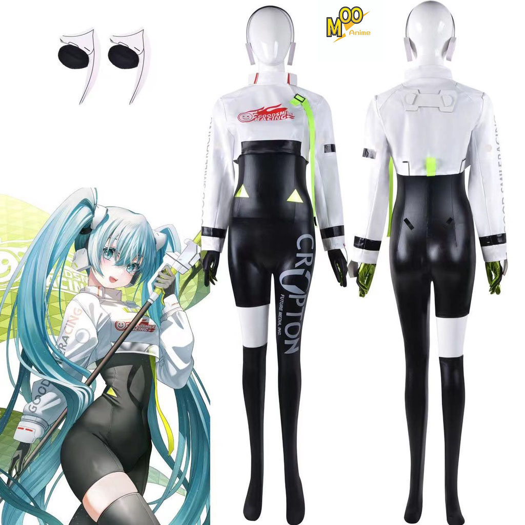 Jual Miku Cosplay Anime Vocaloid Hatsune 2022 Miku Racing Cosplay ...