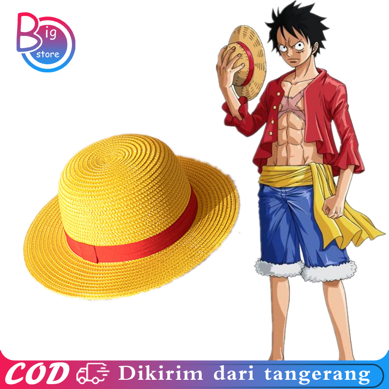 Jual Topi Luffy One Piece Anime Topi One Piece Untuk Mugiwara No Luffy ...