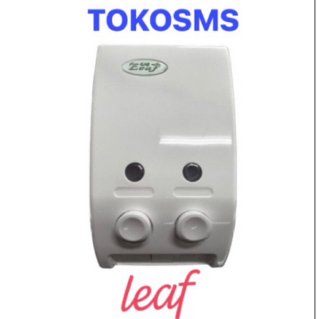 Jual HAND soap dispenser LEAF tempat sabun cair double dua tombol SABUN ...