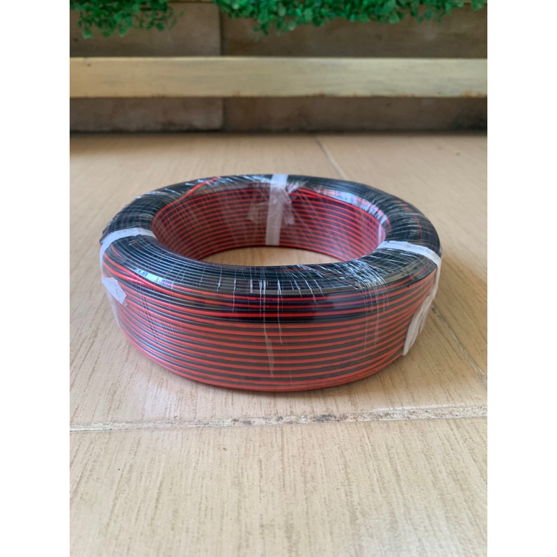 Jual Kabel AWG 24 2x11 serabut putih (Merah Hitam) - Harga per meter | Shopee Indonesia