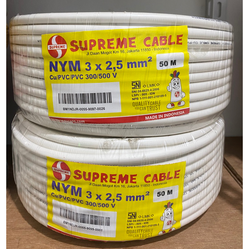 Jual Kabel NYM 3x2,5mm Supreme 50m | Shopee Indonesia