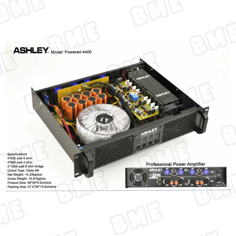 Jual POWER ASHLEY POWERED 4400 ORIGINAL 4 CHANNEL ASHLEY POWERED4400 ...