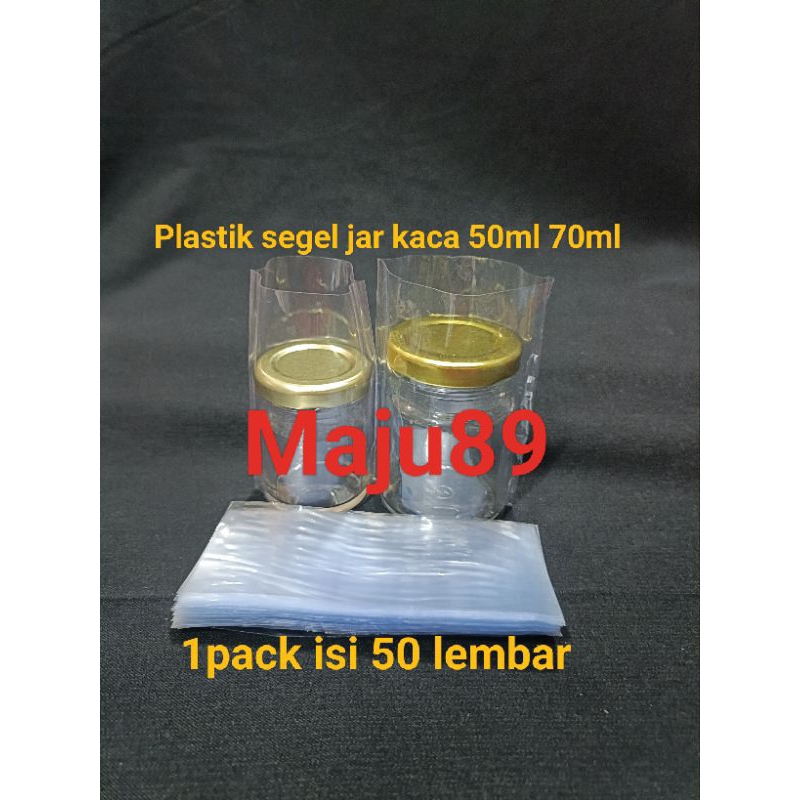 Jual Plastik segel botol jar kaca silinder 50ml 70ml (1 pack isi 50 lembar) | Shopee Indonesia