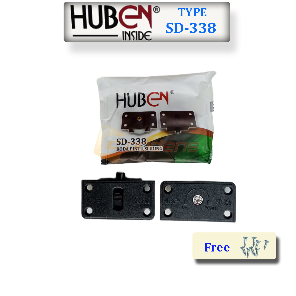 Jual Huben SD-338 Roda Pintu Lemari Geser - Roda Pintu Sliding | Shopee ...