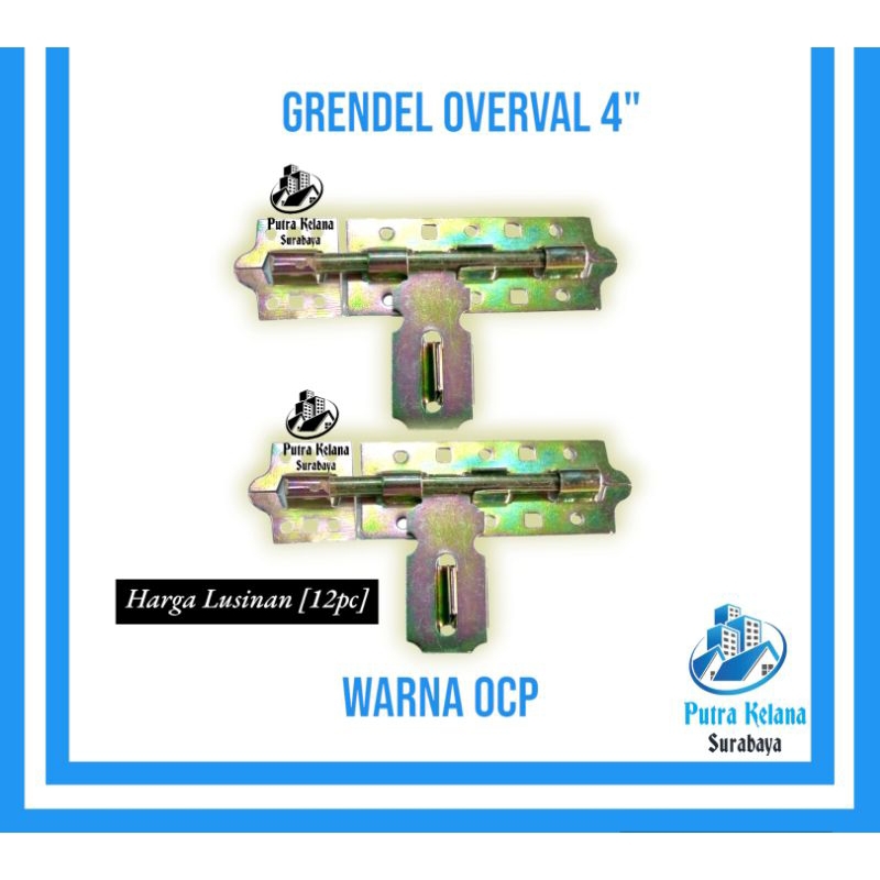Jual Grendel Overval Gembok 4" MDN Lusinan [12pc]/Slot Pintu Gembok ...