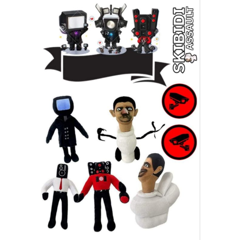 Jual Topper kue skibidi toilet custom nama | Shopee Indonesia