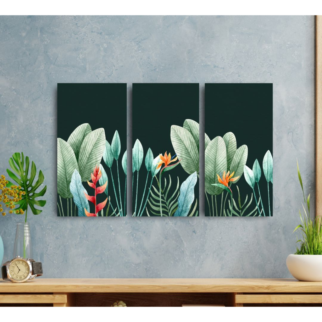 Jual Pajangan Dinding Motif Tropical Mural Sambung Hiasan Rumah ...