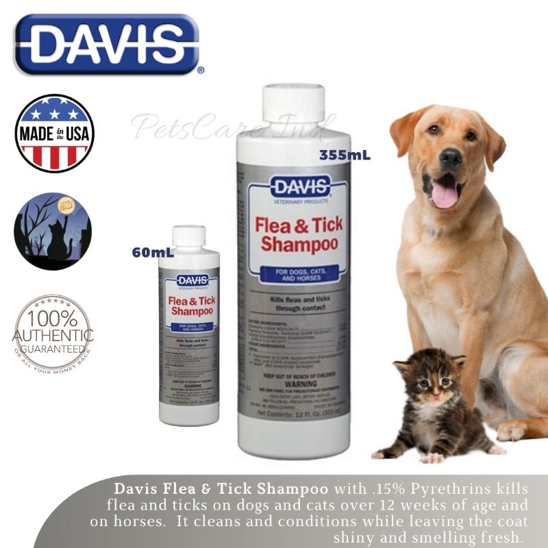 Jual DAVIS FLEA & TICK SHAMPOO Kutu, Tungau, dan Parasit Pada Kucing ...