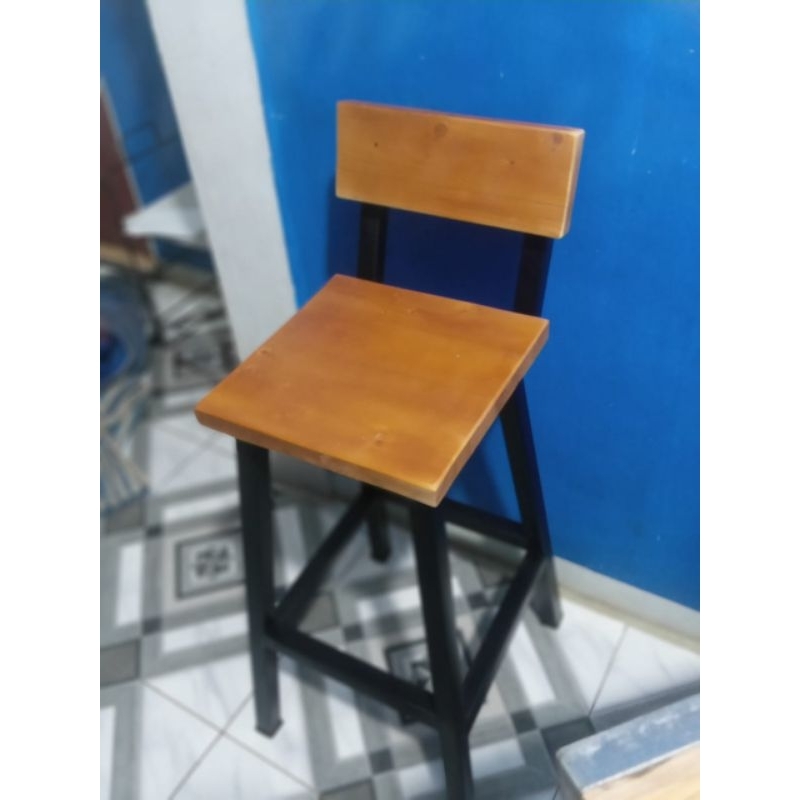 Jual Bangku kayu Tinggi dudukan 70 | Shopee Indonesia