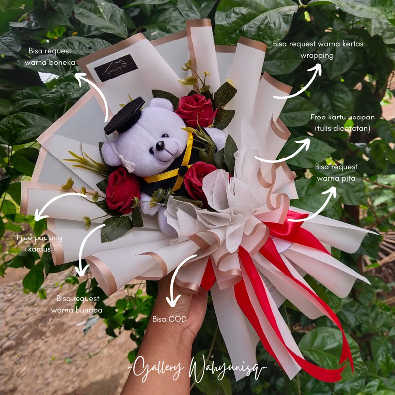 Jual BUKET BUNGA WISUDA | BUKET BONEKA WISUDA | BUKET TROPI & TOGA ...