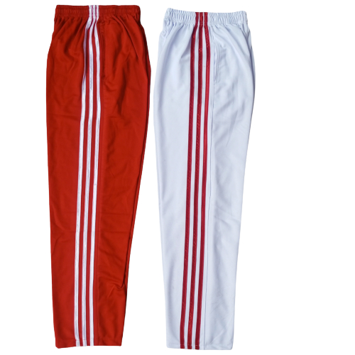 Jual Celana Training Panjang Olahraga Merah Dan Putih Ukuran M L XL XXL ...