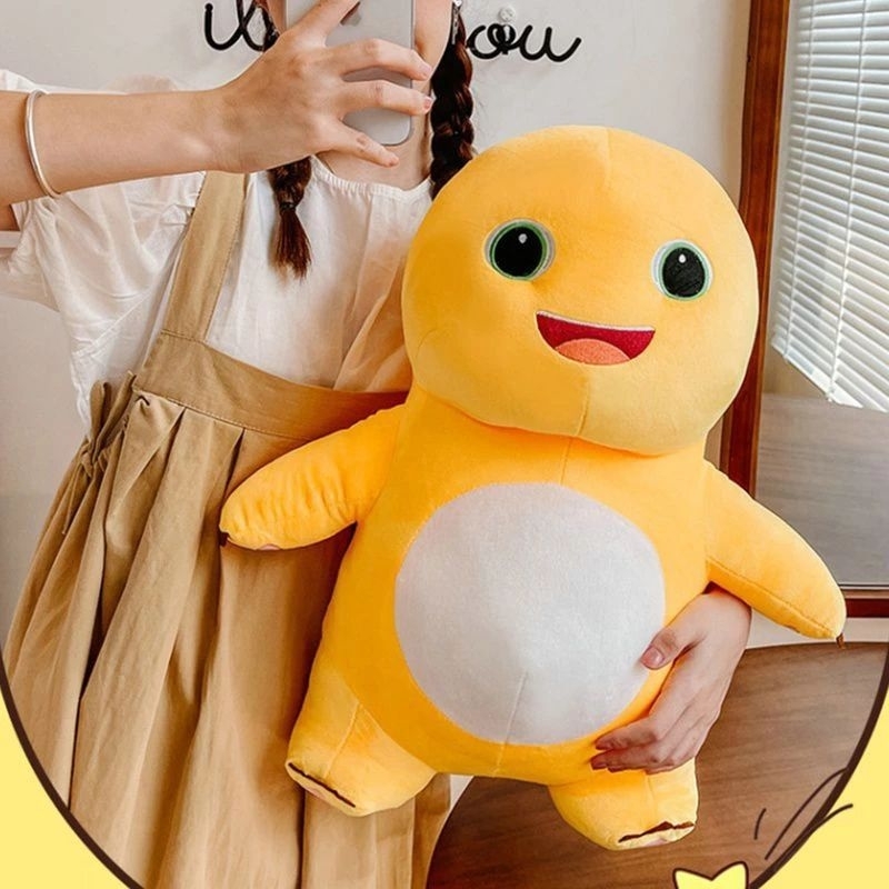 Jual Boneka Dino Nalong Lucu Dinosaurus kuning / Yellow Dinosaur Plush ...