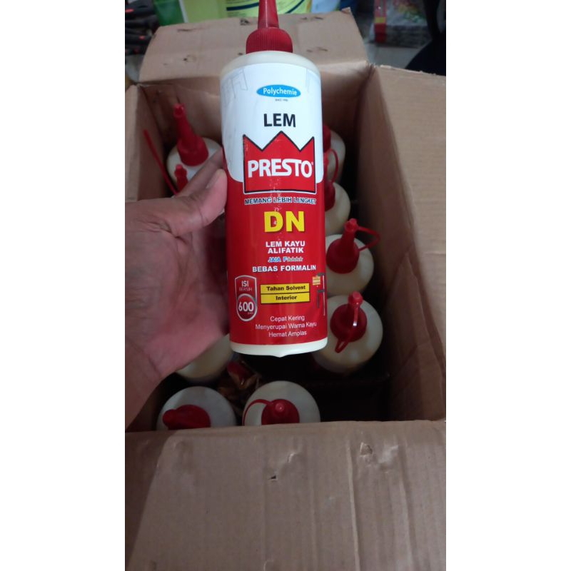 Jual LEM PRESTO DN 600 LEM KAYU/LEM HPL/VINYL/KERTAS/PRESTO DN /LEM ...