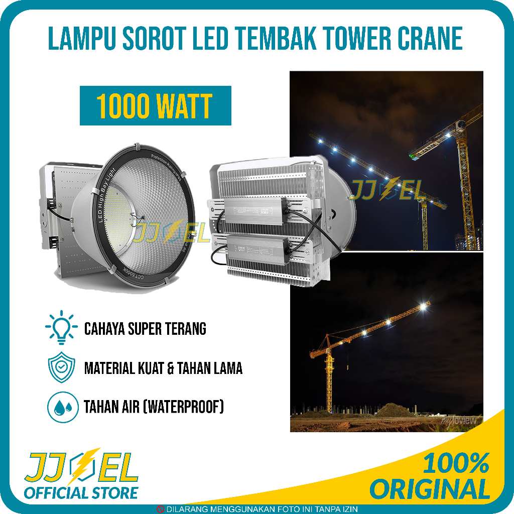 Jual Lampu Sorot LED 1000W - Tembak Terang Lapangan, Gudang, Proyek ...