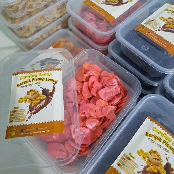 Jual KERIPIK PISANG LUMER STRAWBERRY 150 GR | SAJIAN BUANA | Shopee ...