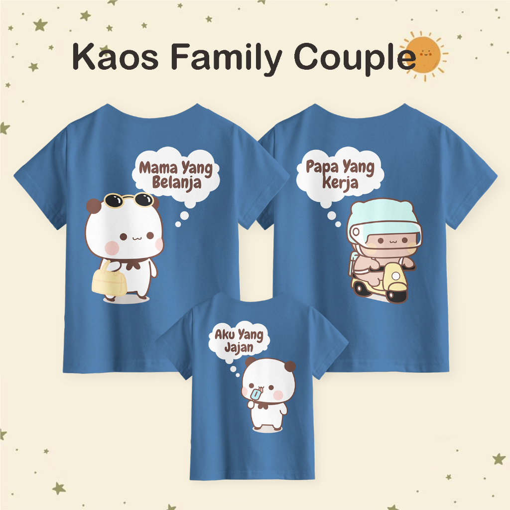 Jual Kaos Couple Keluarga Terbaru Desain Pentol Depan Belakang Mama ...