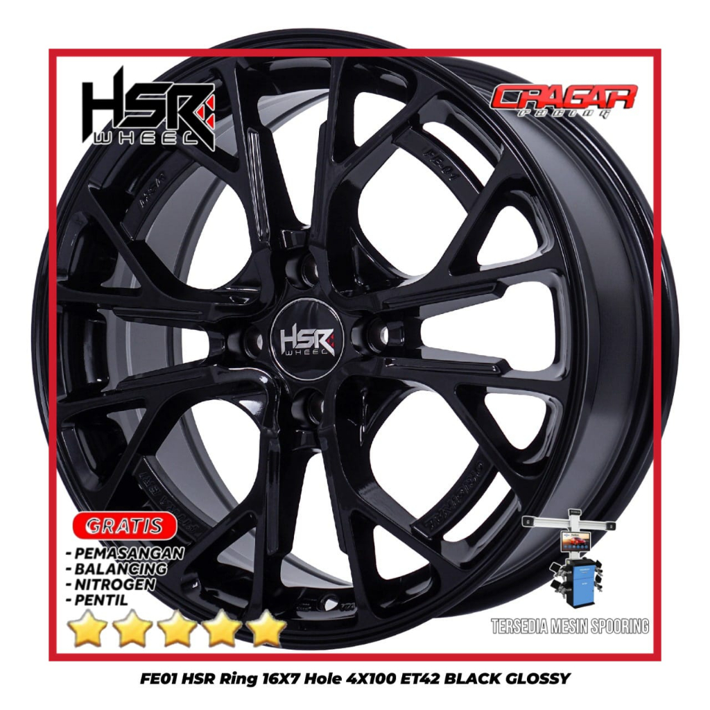 Jual Pelek Mobil Racing Ring 16 R16 FE01 lubang 4 livina mobillio dan ...