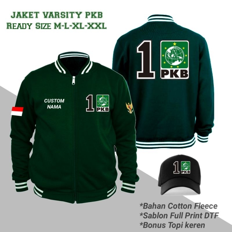 Jual Jaket Varsity Logo PKB [PARTAI KEBANGKITAN BANGSA]-Jaket Seragam ...