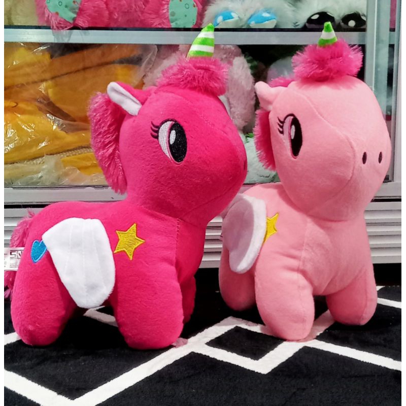 Jual Boneka kuda pony unicorn SNI 30 cm boneka cantik | Shopee Indonesia