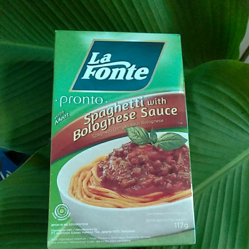 Jual la fonte spaghetti saos bolognese 117 gr | Shopee Indonesia