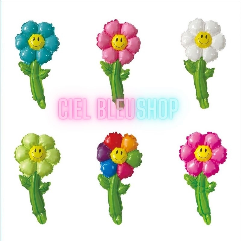 Jual BALON BUNGA MATAHARI KECIL MINI / BALON BUNGA DAISY NON LED ...